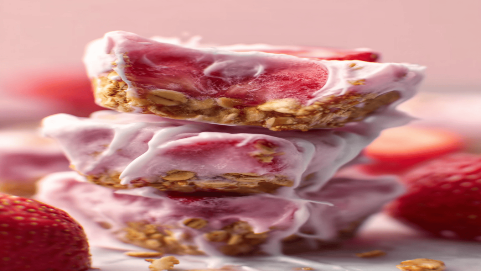 Healthy Mini Strawberry Yogurt Bites - simplygfrecipes